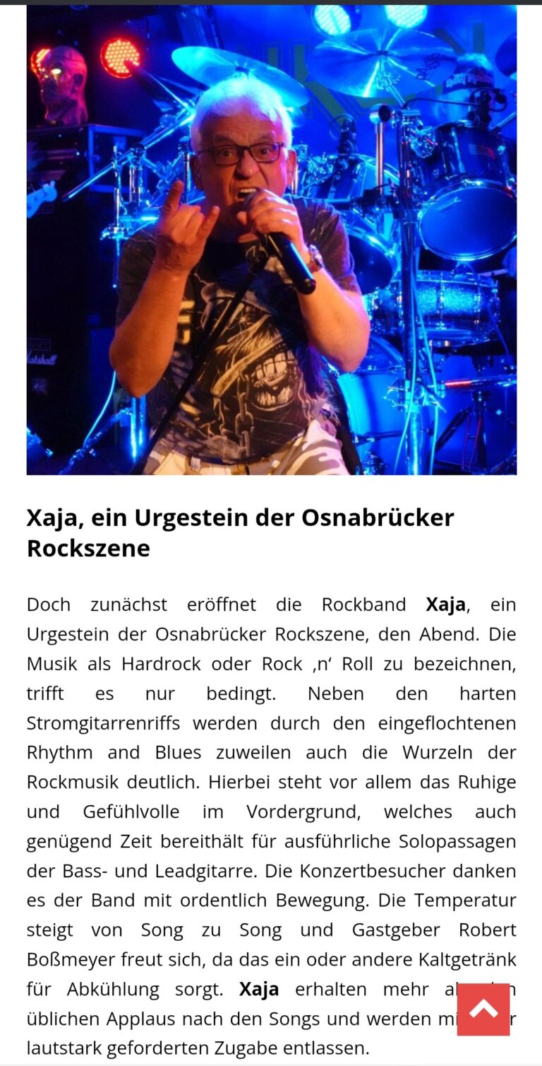Review 01.04.2023 “HEAVY STAGE FORCE Magazin” MIRON AIDEN + XAJA ...